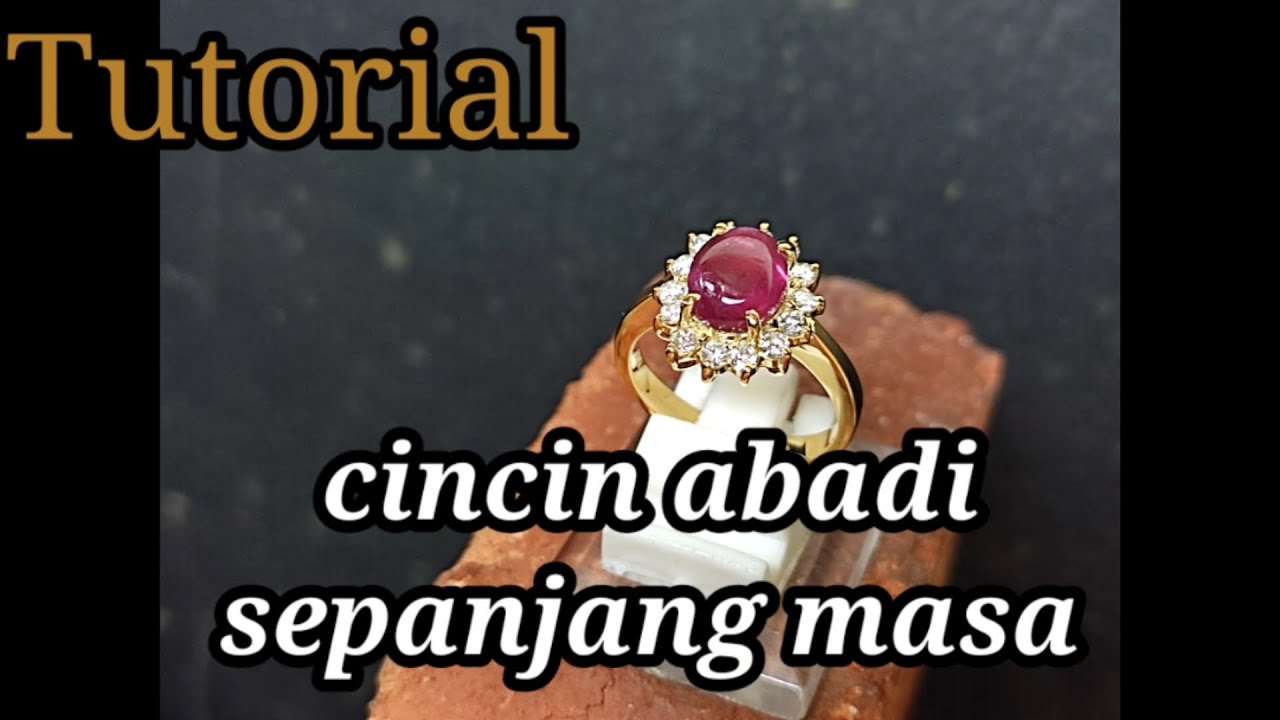 cincin batu Ruby keliling berlian emas 75% handmade#batupermata#batupermataindonesia - YouTube