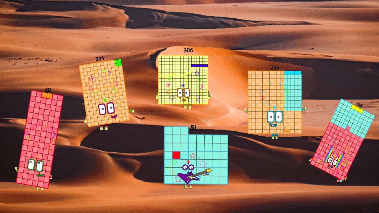 Numberblocks Band But Fifty Ones With 306 - YouTube
