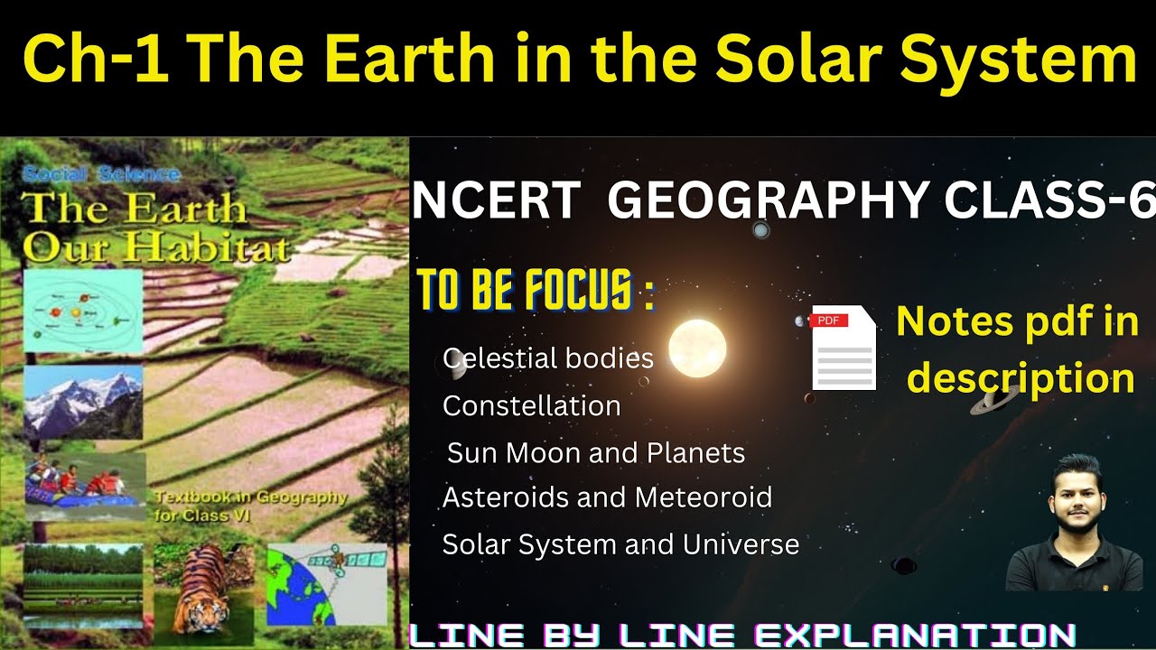 CHAPTER-1 🌎THE EARTH IN THE SOLAR SYSTEM | GEOGRAPHY CLASS-6 | #NCERT ...