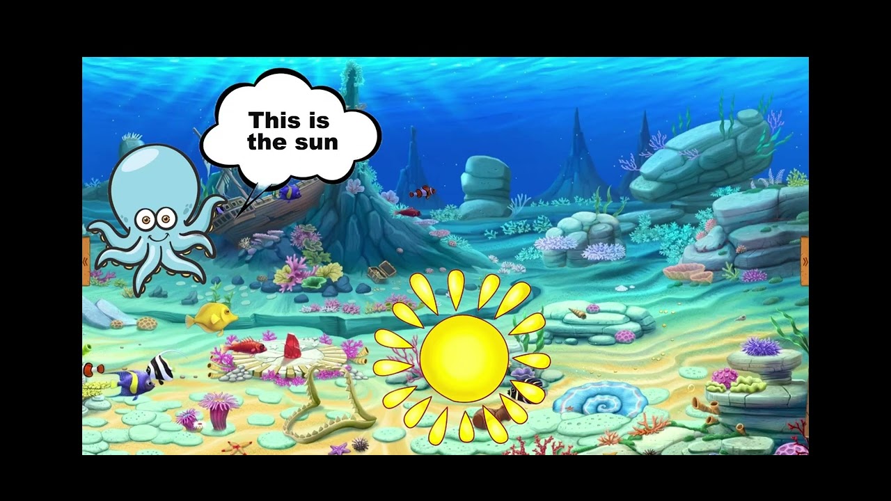 Learn colors and shapes with Otto Octopus for kids. Interactive cartoon ...