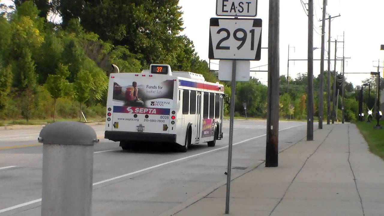 SEPTA BUS: NEW FLYER D40LF 8028 ON ROUTE: 37 - YouTube