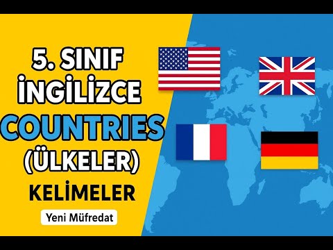 5. Sınıf İngilizce – Countries | Ülkeler Konu Anlatımı + Görseller #ingilizcekolay #5sınıfingilizce