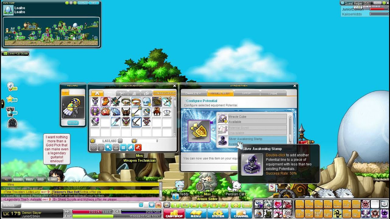 Maplestory - Stamping Fearless Earring - YouTube