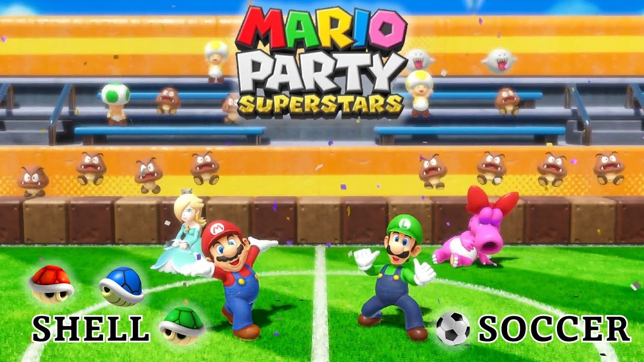 Mario Party Superstars Minigame - Shell Soccer - YouTube