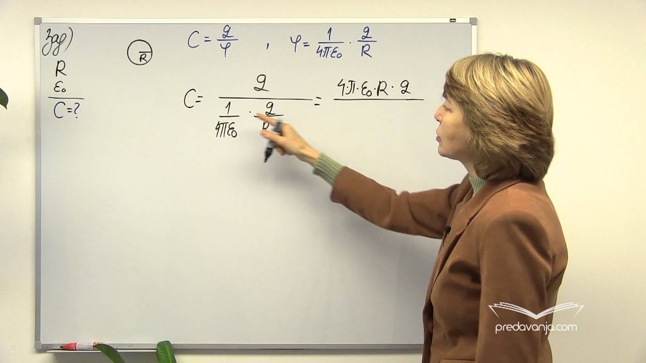 Rešavanje zadataka u vezi sa kapacitetom provodnika i sistemom ...