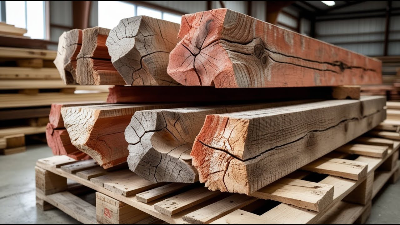 Pallet Wood Mosaic: Creating Unique and Vibrant Tabletops - YouTube