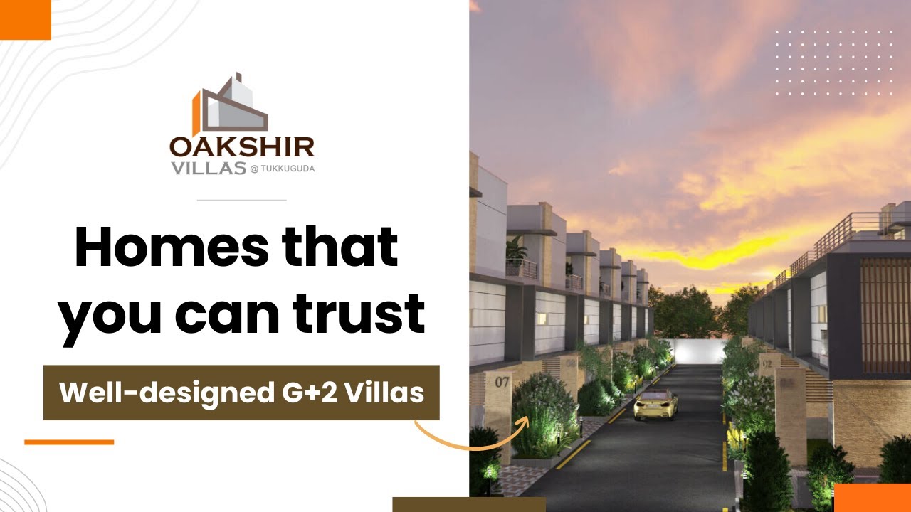 Hallmark Builders Oakshir | G+2 Villas for Sale in Hyderabad | Best ...