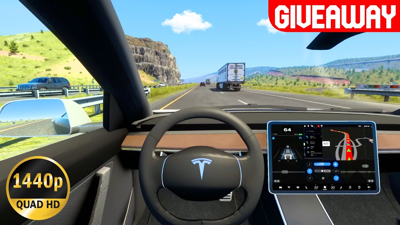 2018 Tesla Model 3 | American Truck Simulator | Logitech G29 [1K ...
