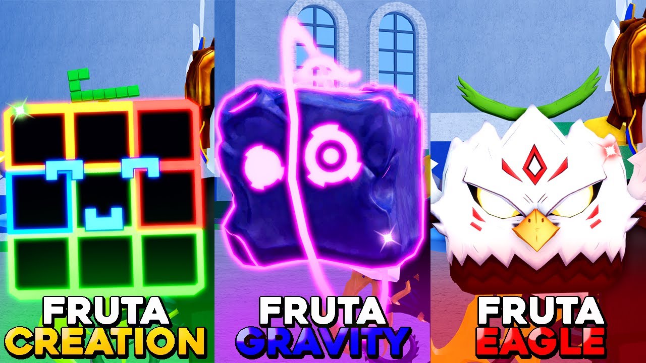 ⚠️ ATUALIZAÇÃO! GRAVITY, EAGLE, CREATION no BLOX FRUITS 🔥 (Novas Frutas ...
