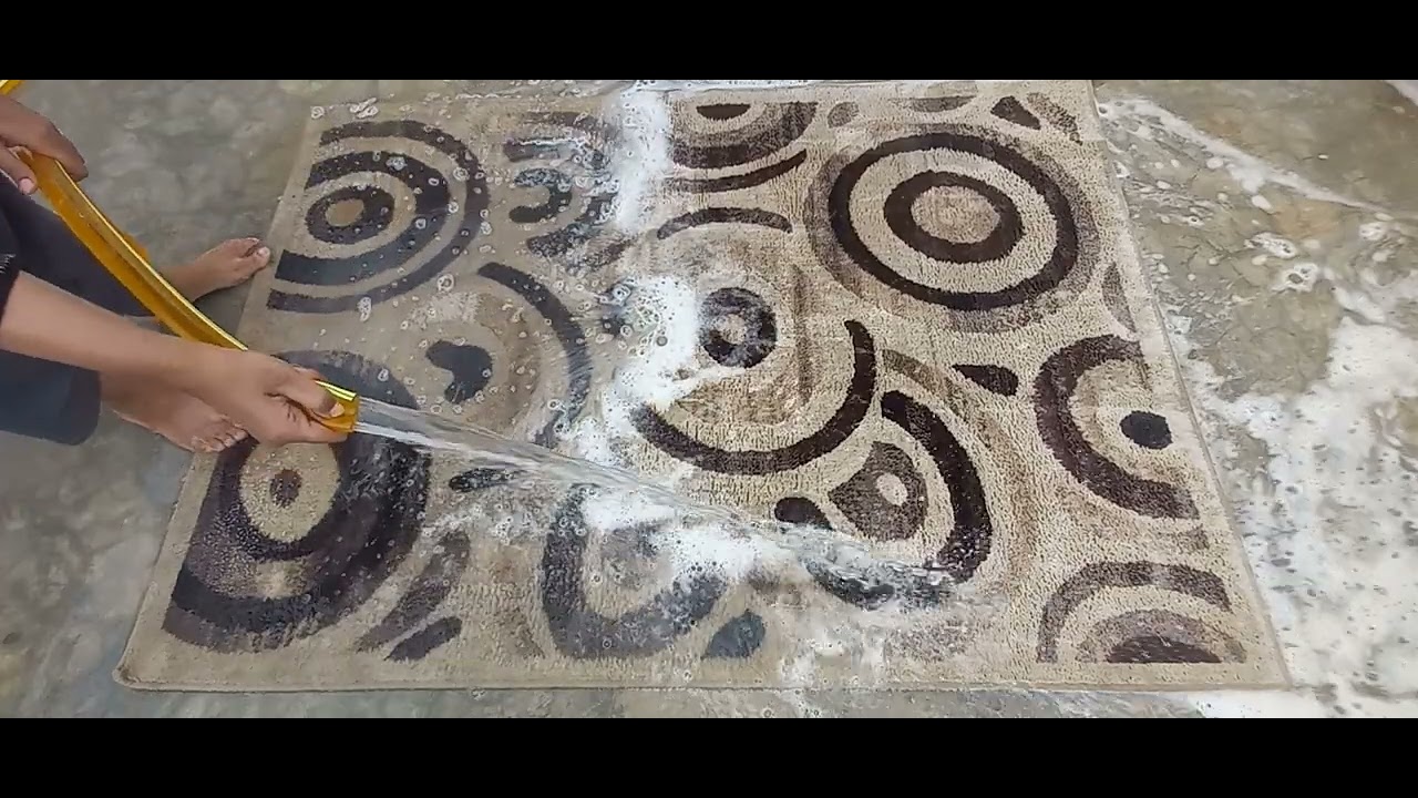 hard brush manual scrubbing asmr | carpet cleaning | rug cleaning asmr ...