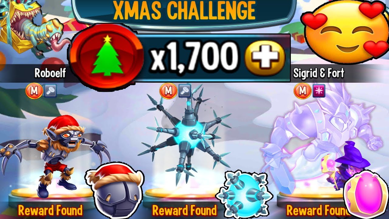 🔴Monster Legends - XMAS challenge | X-Mess Sigrid & Ford Fract-Bot ...