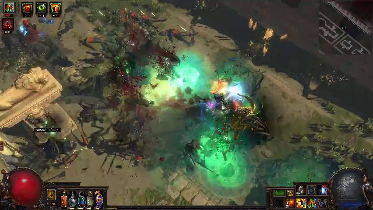 Path of Exile - Flicker Strike + Harpy Weapon Effect - YouTube
