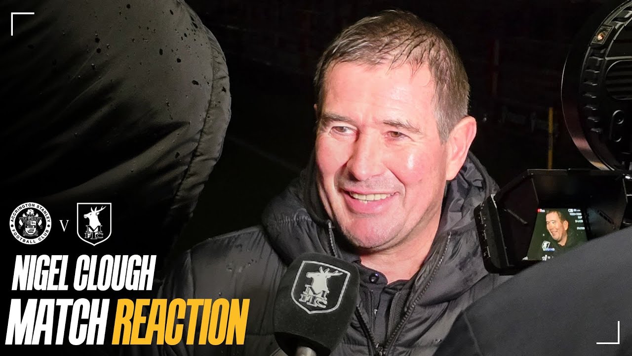 Nigel Clough post-match interview 🗣️ | Accrington 2-2 Stags (Mansfield ...