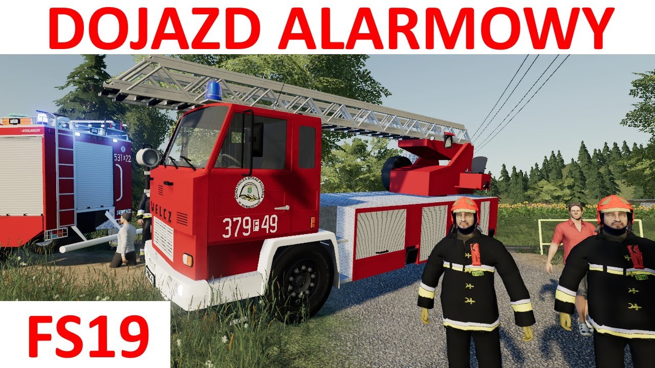 FS19 Dojazd alarmowy do pożaru - SD-30 - Jelcz/Magirus - OSP SKWIERZYNA ...