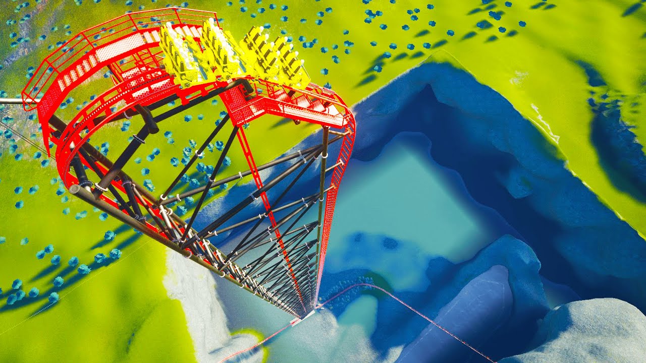 3500 FT Drop Down Roller Coaster – Planet Coaster - YouTube