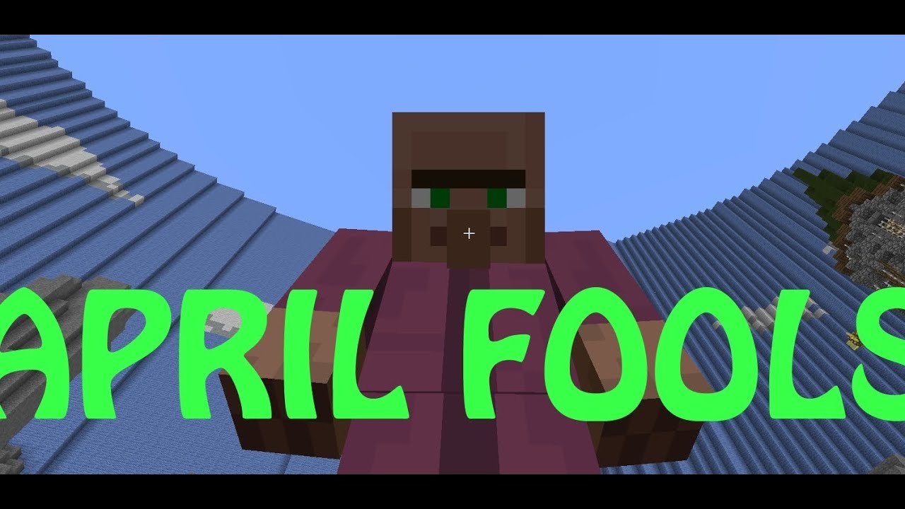 Minecraft April Fools Prank! 2014 Pink Villager Skin! - YouTube