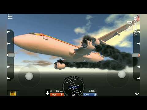 the a320 engine on fire - YouTube