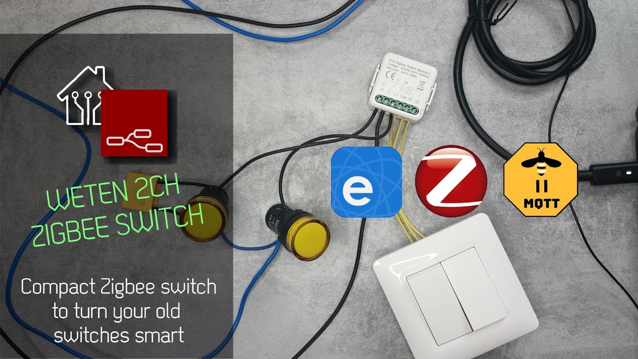 WETEN 2Ch Zigbee switch module to make old switches smart with no ...
