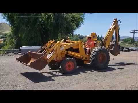 LOT #869a Case 530 Tractor w/ Loader & Backhoe Attachment - YouTube