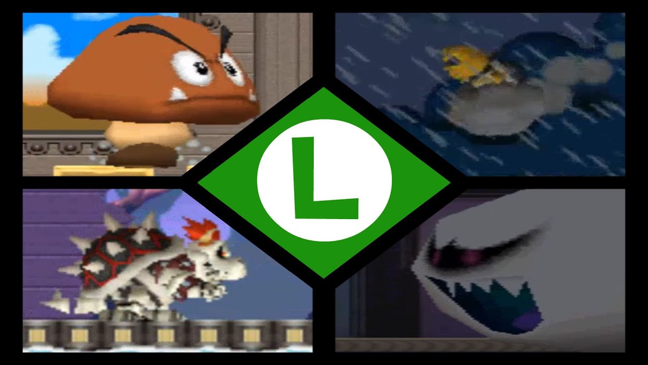 Newer Super Mario Bros DS All Bosses - No Damage (Luigi) - YouTube