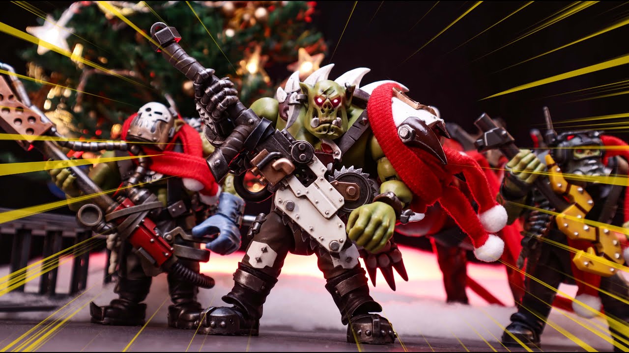 The Goff Rocker - Ere We Go 【WarHammer 40K Orks Song JoyToy Stop Motion Animation】 - YouTube