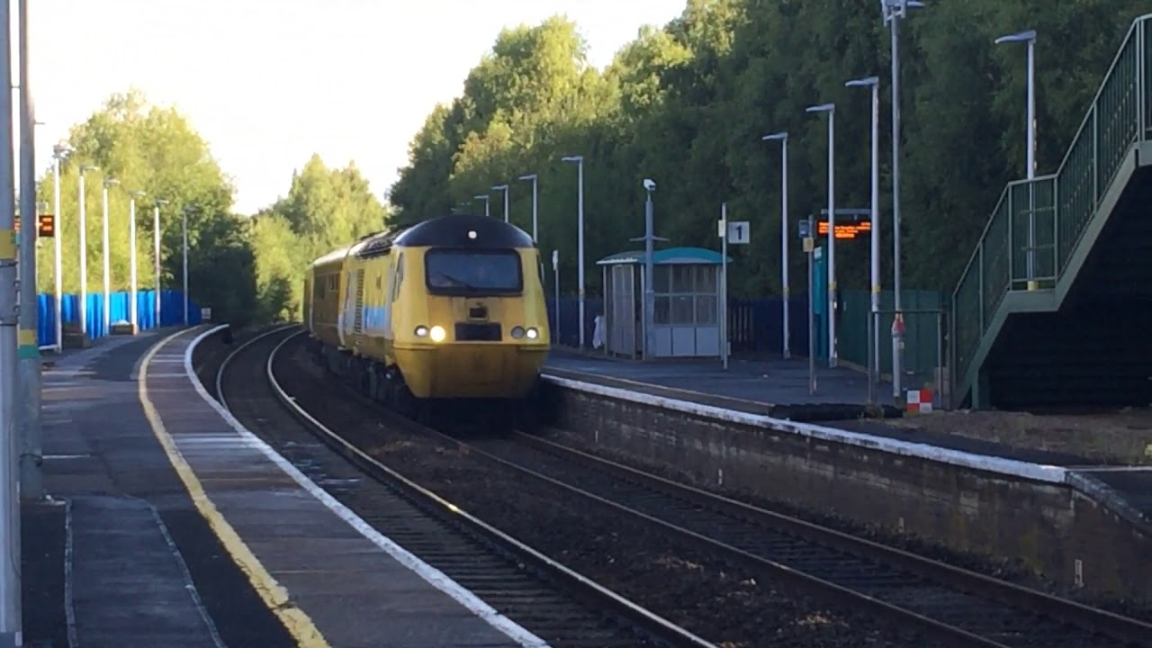 Class 43 flying banana passing Whitchurch - YouTube