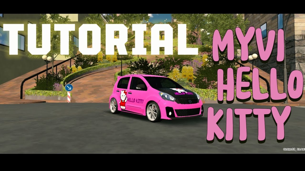HELLO KITTY 🤩design Tutorial. Car Parking Multiplayer. - YouTube