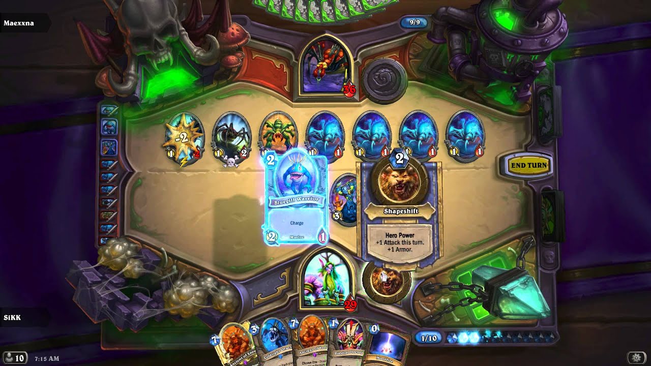 Curse of Naxxramas - Druid vs Maexxna Heroic - Guaranteed Win - YouTube