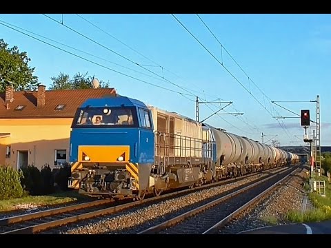 Viel Güterverkehr im Frankenland - STEG Vectron, Dampflok, Vossloh uvm ...