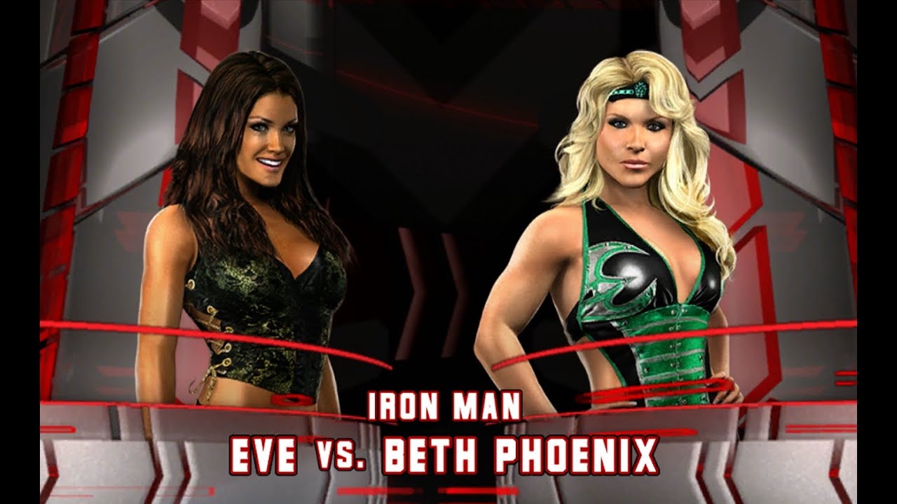 WWE Smackdown vs RAW 2010 Xbox 360 (Eve Torres vs Beth Phoenix) Ironman ...