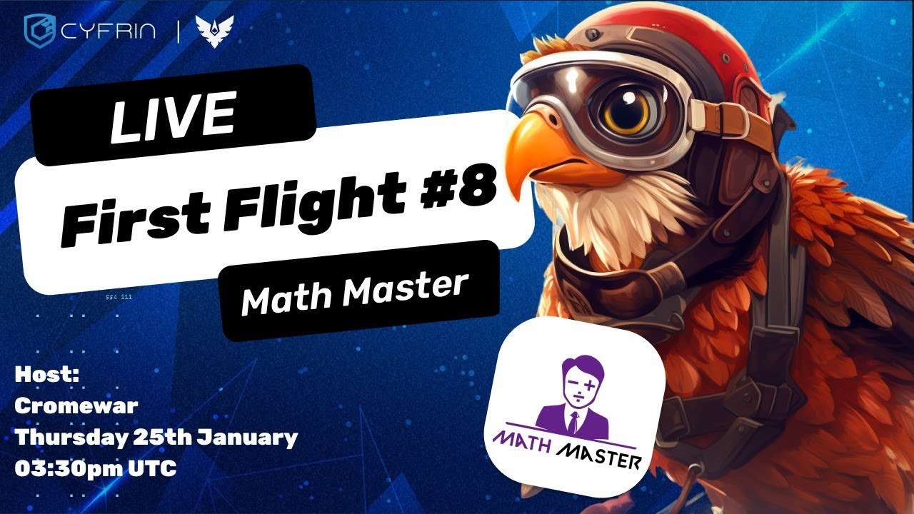 Kick-Off | First Flight #8: Math Master Lite | Cromewar - YouTube