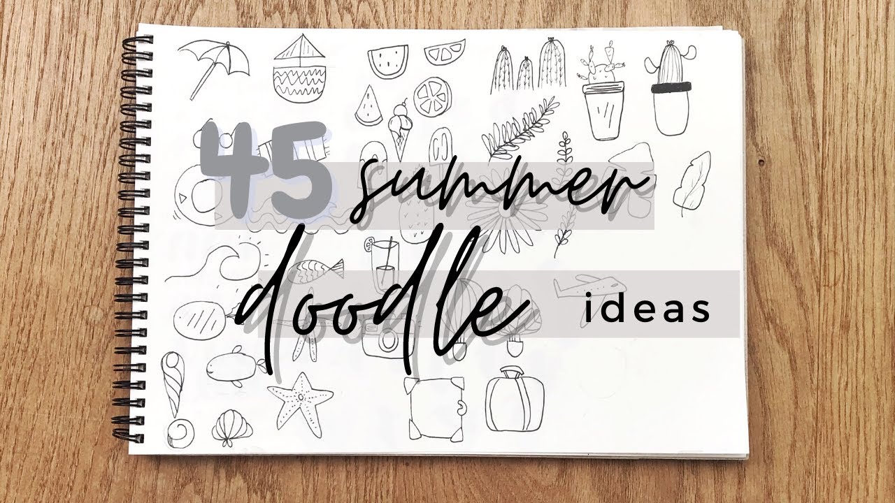 45 Summer Bullet Journal Doodle Ideas! | great for when you are bored ...