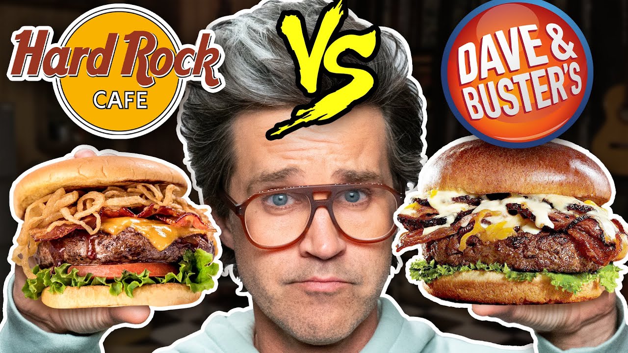 Hard Rock Cafe vs. Dave & Busters Taste Test | FOOD FEUDS - YouTube
