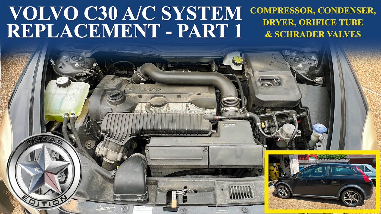 How to Replace 2013 Volvo C30 air compressor -PART 1 of replacing the ...