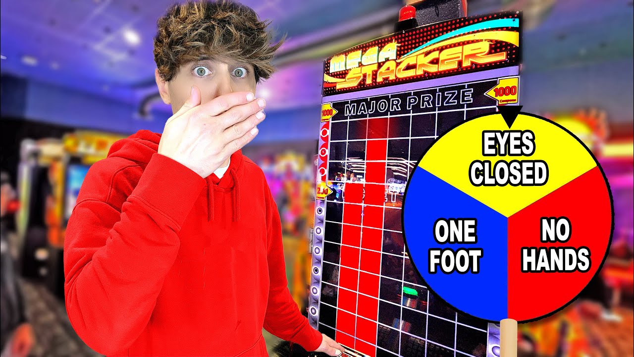 Mystery Wheel Chooses How We Play Arcade Games! - YouTube