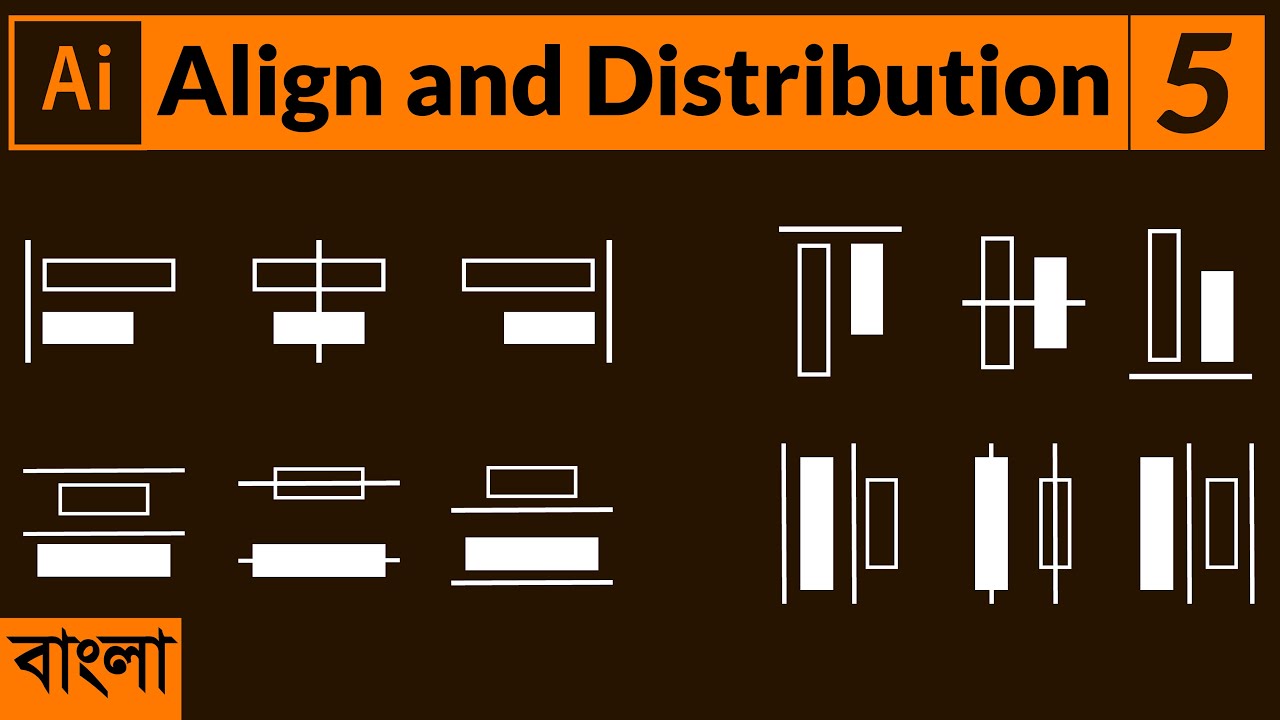 How to Align & Distribute Objects in illustrator | Alignment ...