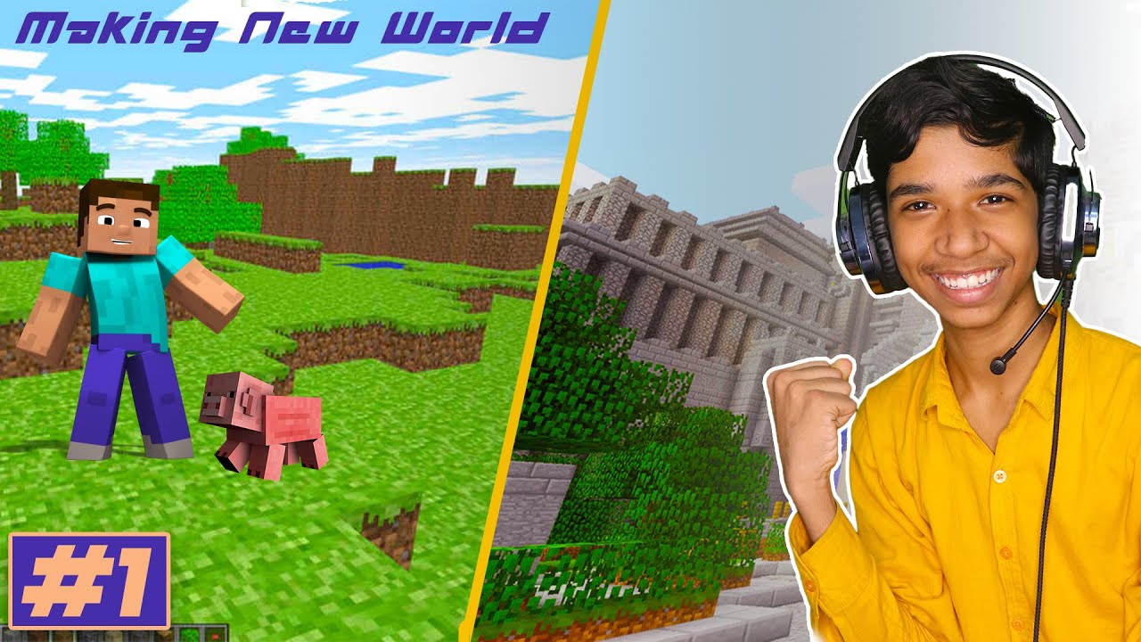 Ep. 1 | Making my New World In Minecraft | Minecraft Survival gameplay ...
