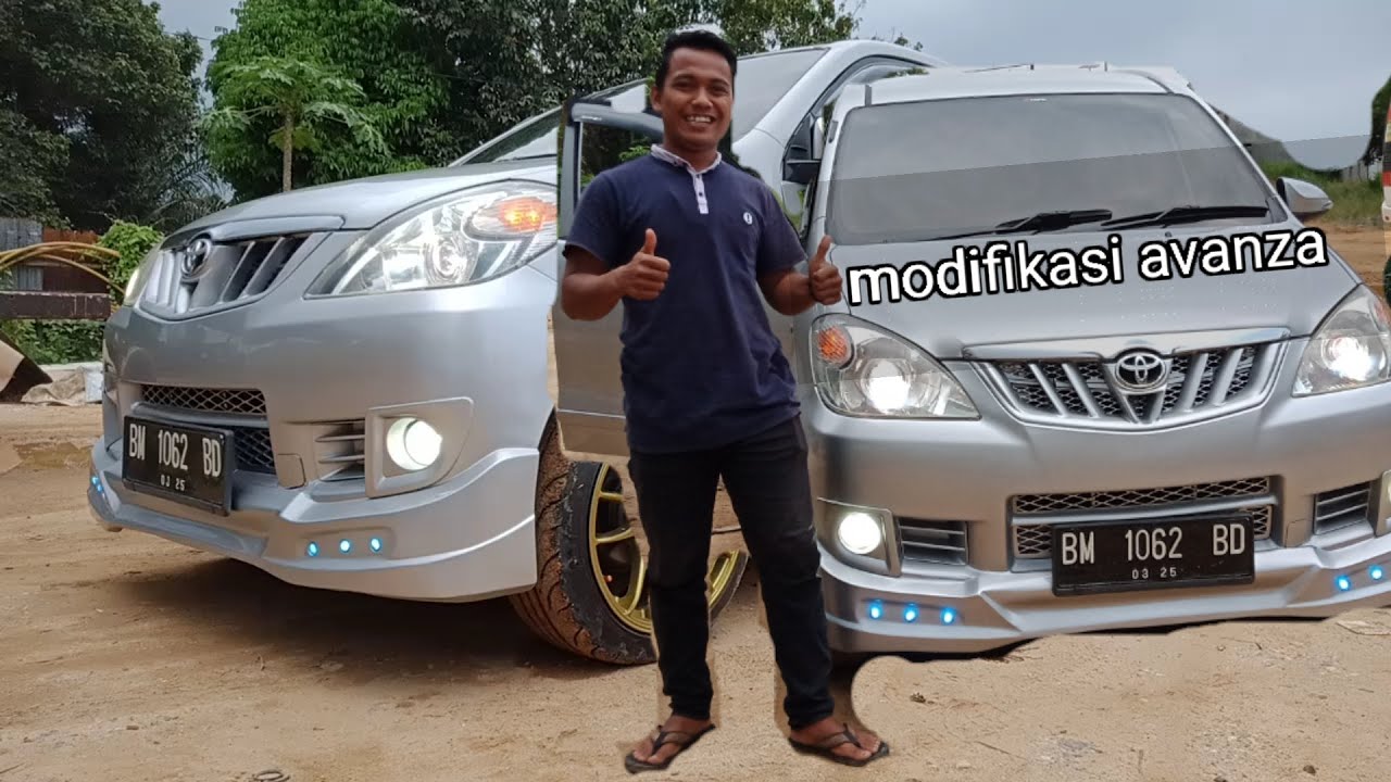 modifikasi Avanza warna silver - YouTube