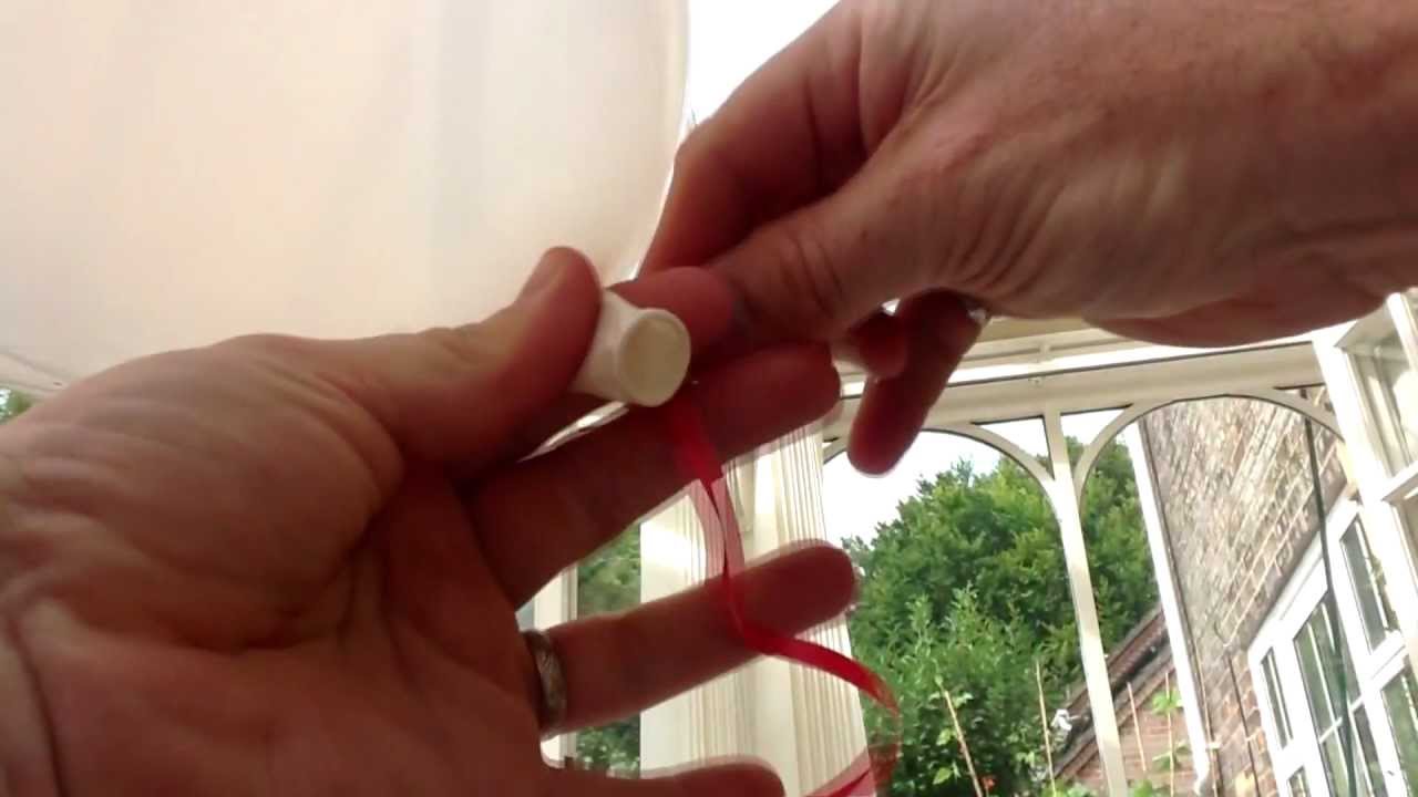 How to attach a string to a balloon - YouTube