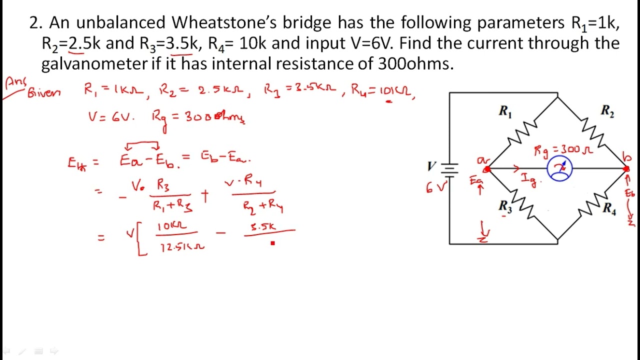 Wheatstone s And Kelvin s Bridge Problems Electrical Instruments Wheatstone s And Kelvin s Bridge Problems Electrical Instruments