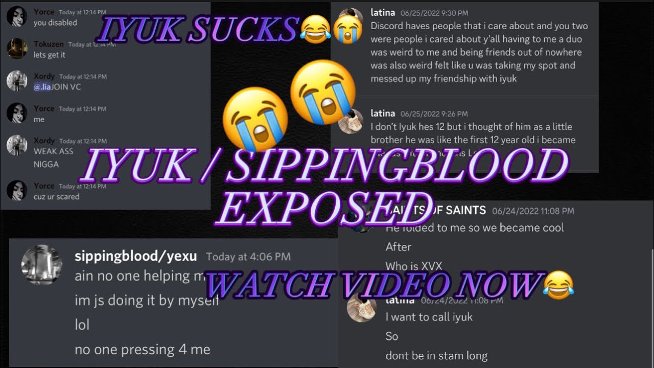THE END OF IYUK / SIPPINGBLOOD (DISCORD PACKING) EXPOSE BY AORDY ...