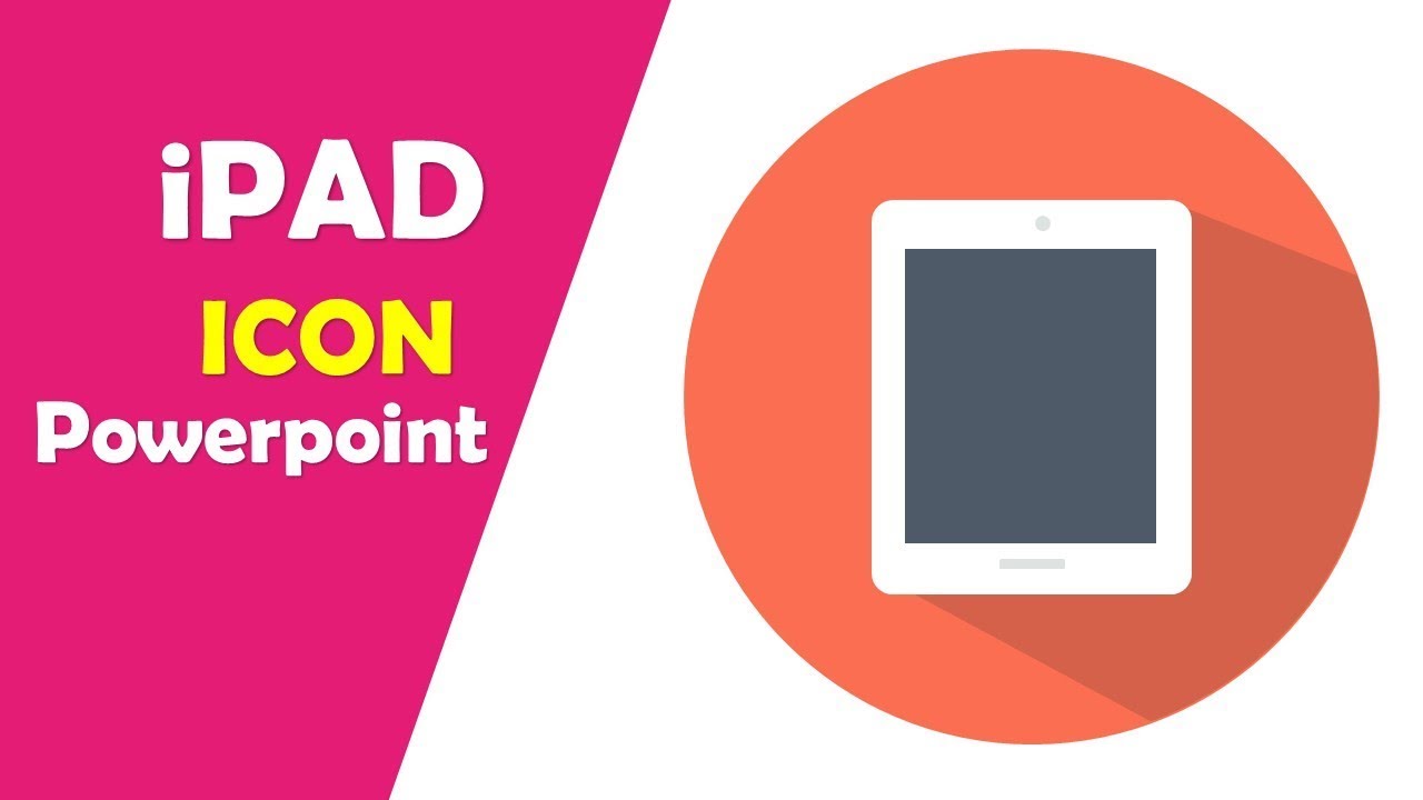 How to Design flat ipad Icon in PowerPoint | Graphic Bindu School - YouTube