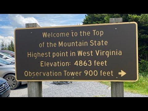 Spruce knob highest point West Virginia - YouTube