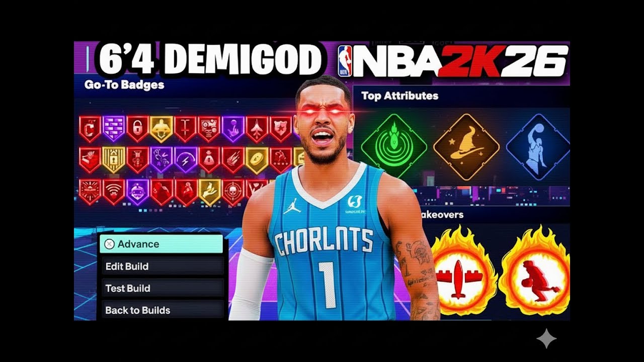 *NEW* 6'4 DEMIGOD BUILD in NBA 2K26 - YouTube