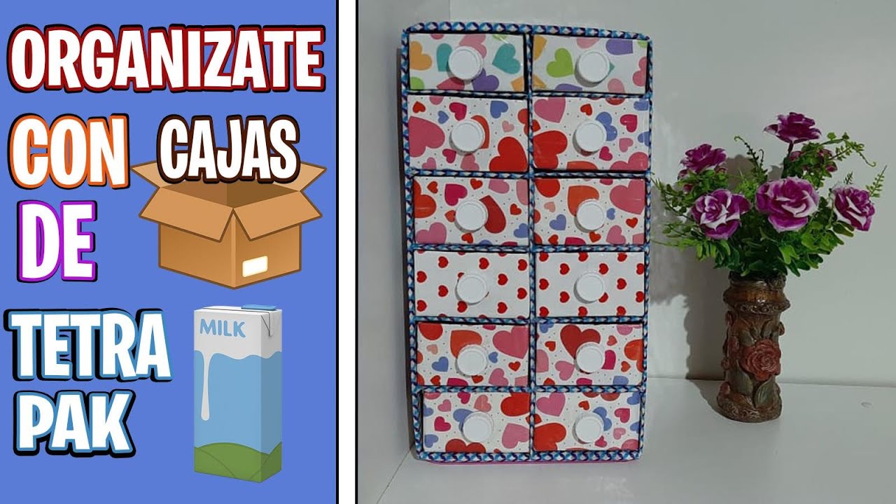 ORGANIZADOR CON TETRA PAK | EASY CRAFTS IDEAS | - YouTube
