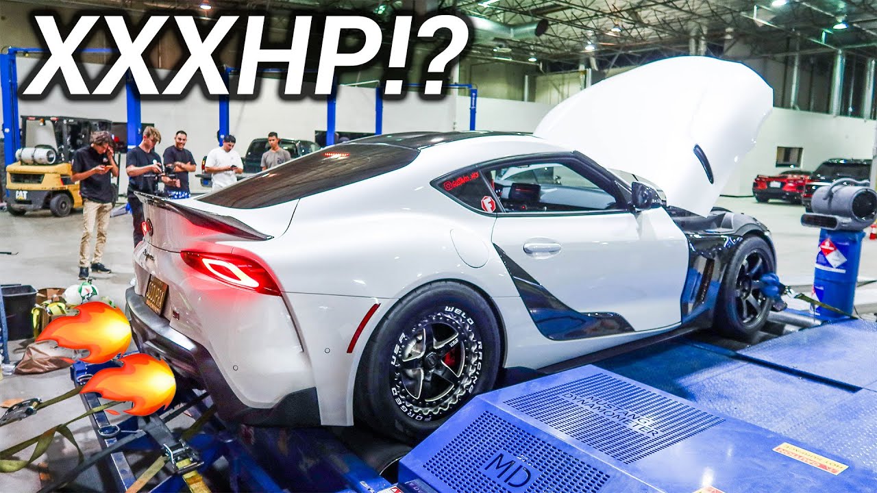 CRAZY FAST MK5 SUPRA HITS THE DYNO!!! (NITROUS) - YouTube