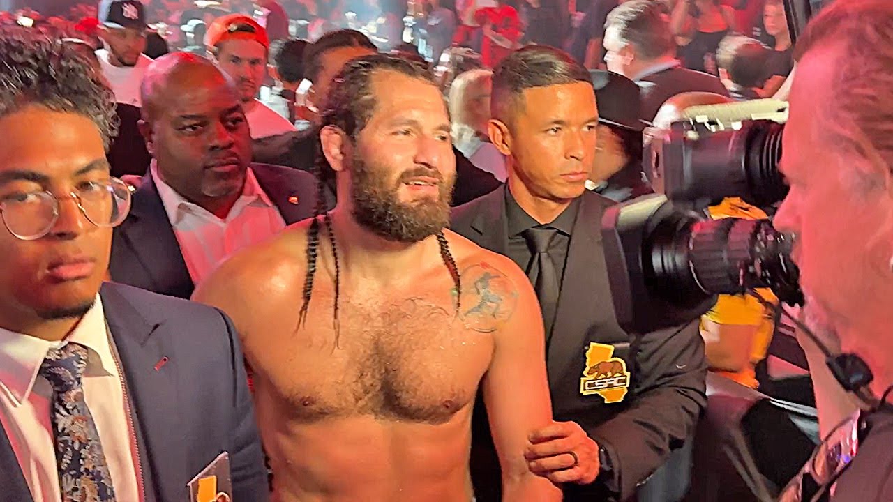 Jorge Masvidal POST FIGHT after loss to Nate Diaz cheered by fans ...