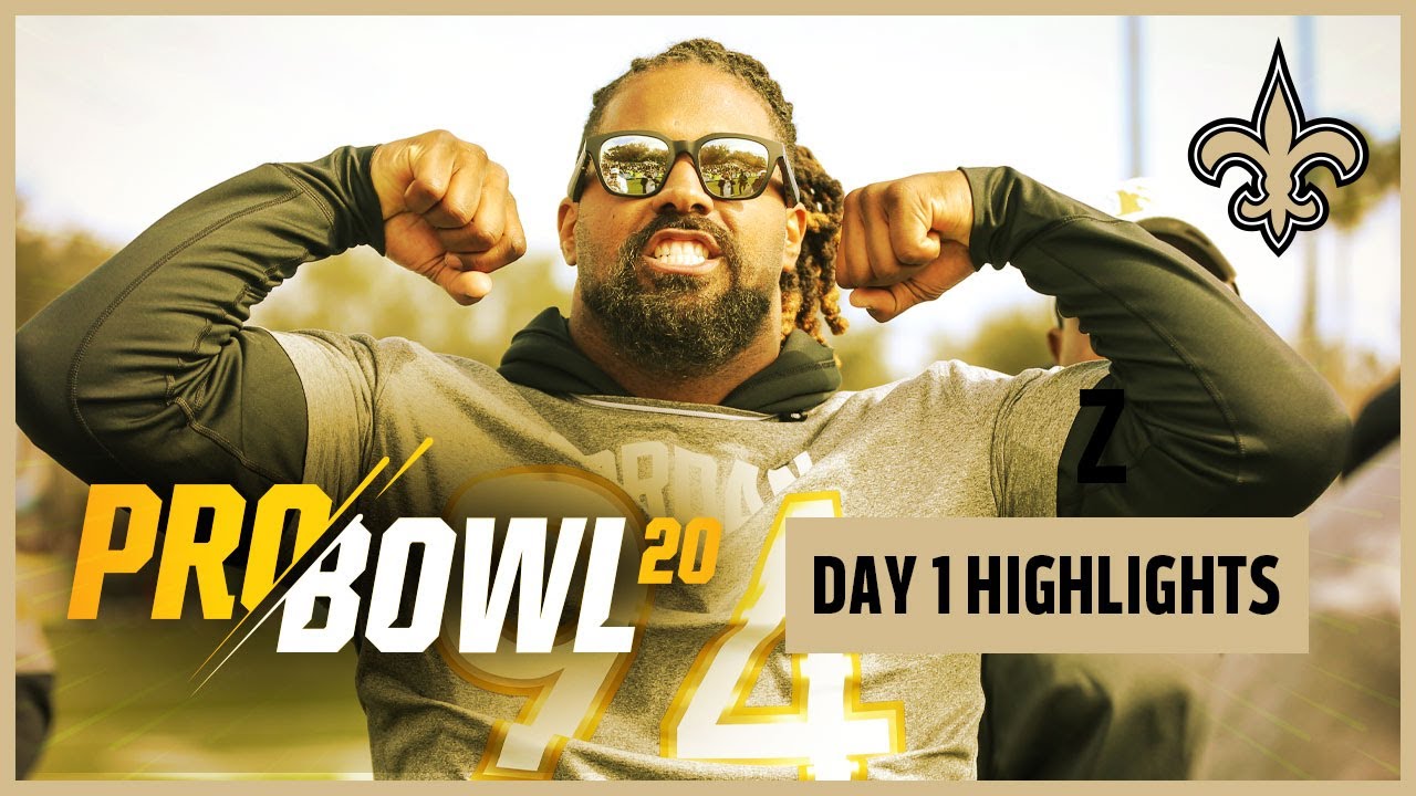 2020 NFL Pro Bowl Day 1 Highlights | New Orleans Saints - YouTube