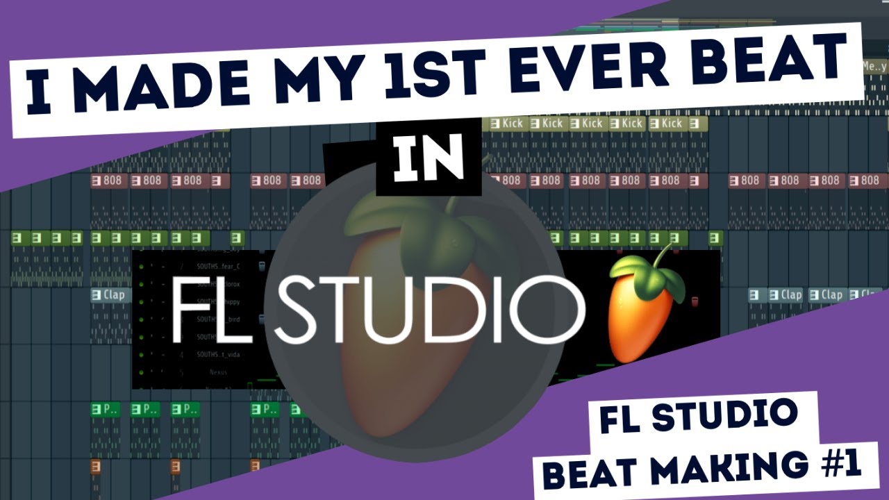 FL STUDIO BEAT MAKING (I made my 1st ever beat) - YouTube
