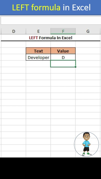 Left formula in excel #excel #exceltips #exceltutorial #msexcel #microsoftexcel #developer # ...